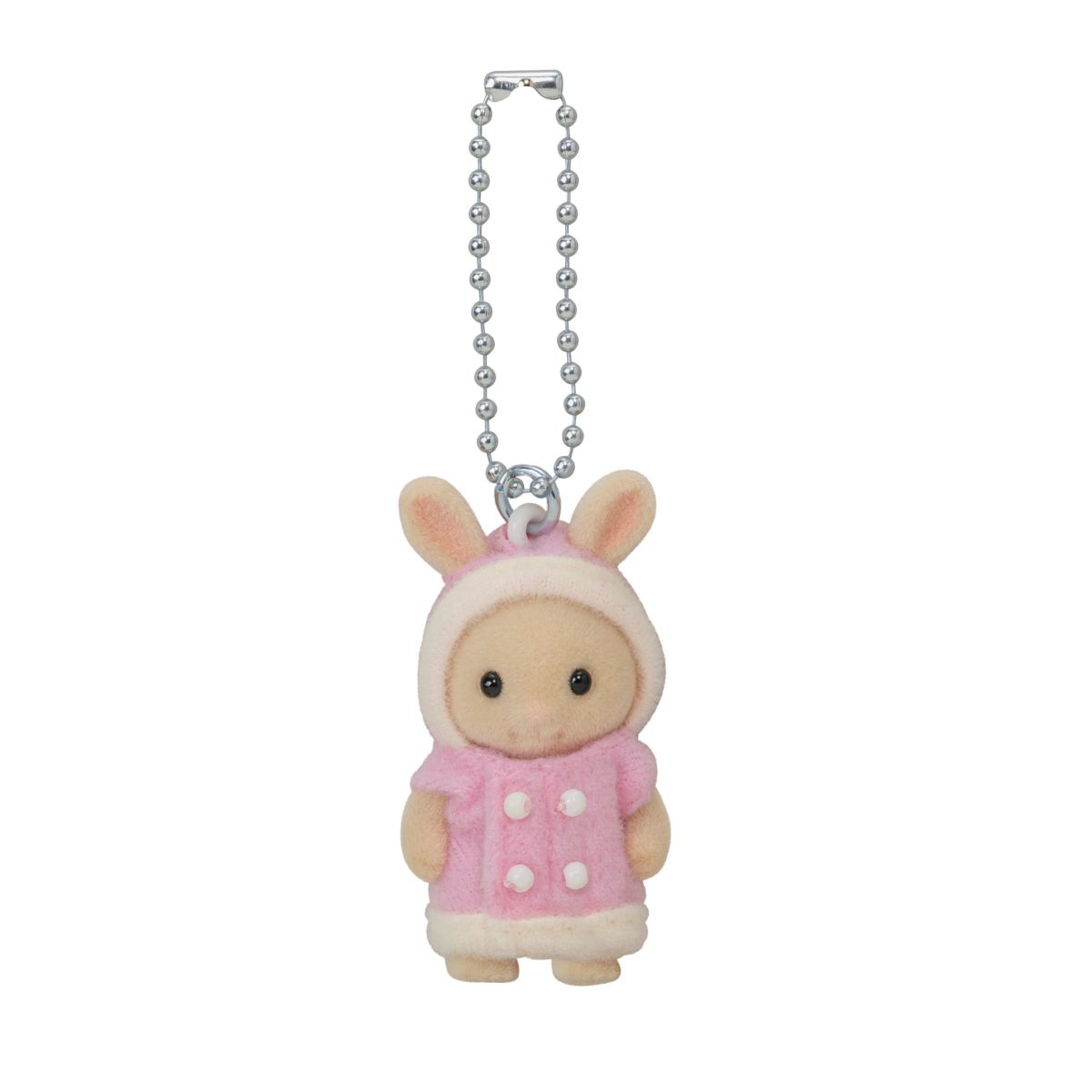 Calico Critters Fluffy Parka Milk Rabbit Baby Key Chain