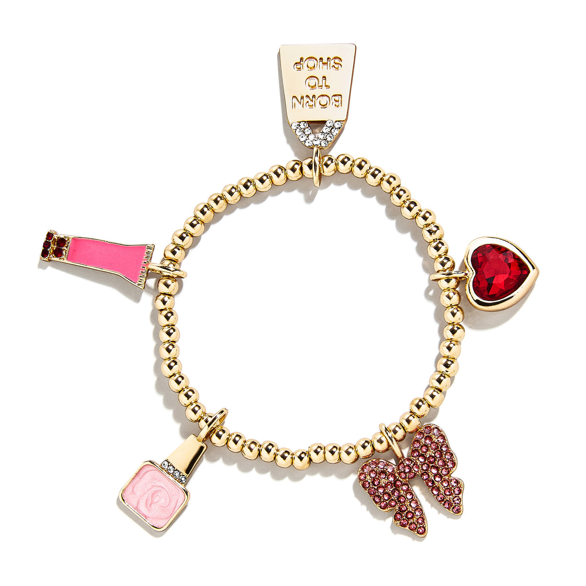 Born To Shop Kids' Charm Bracelet | Minibar by BaubleBar