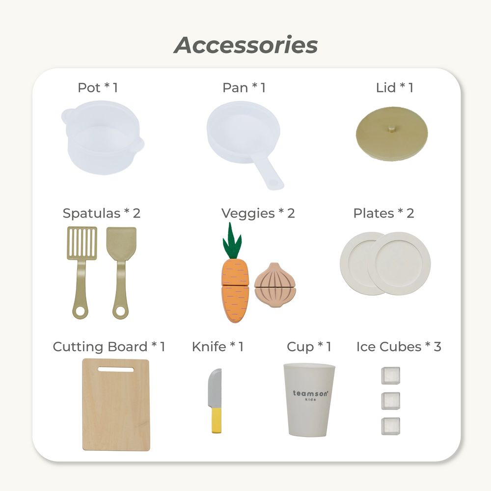 Little Chef St. Louis Wooden Play Kitchen with Sink & Ice Dispenser ...