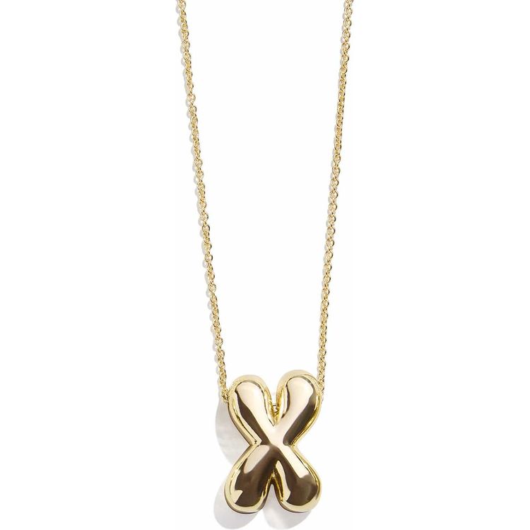 Gold Bubble Initial Necklace - X – FAO Schwarz