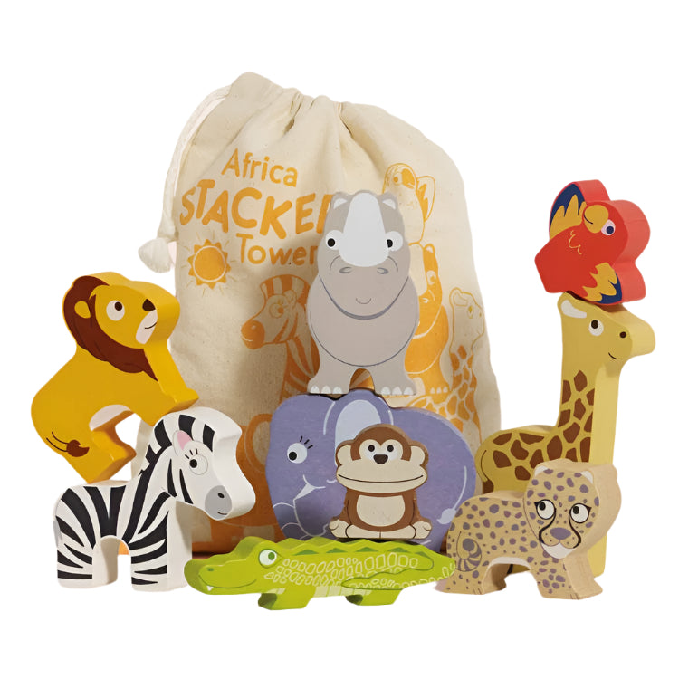 Africa Stacking Animals & Bag - 10 Piece – FAO Schwarz