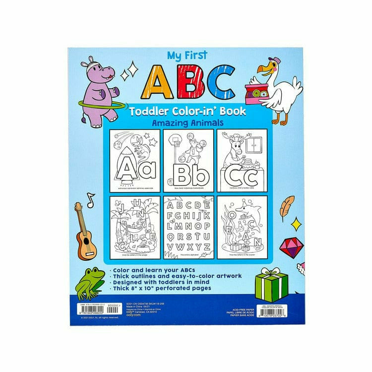 easy abc animal coloring pages